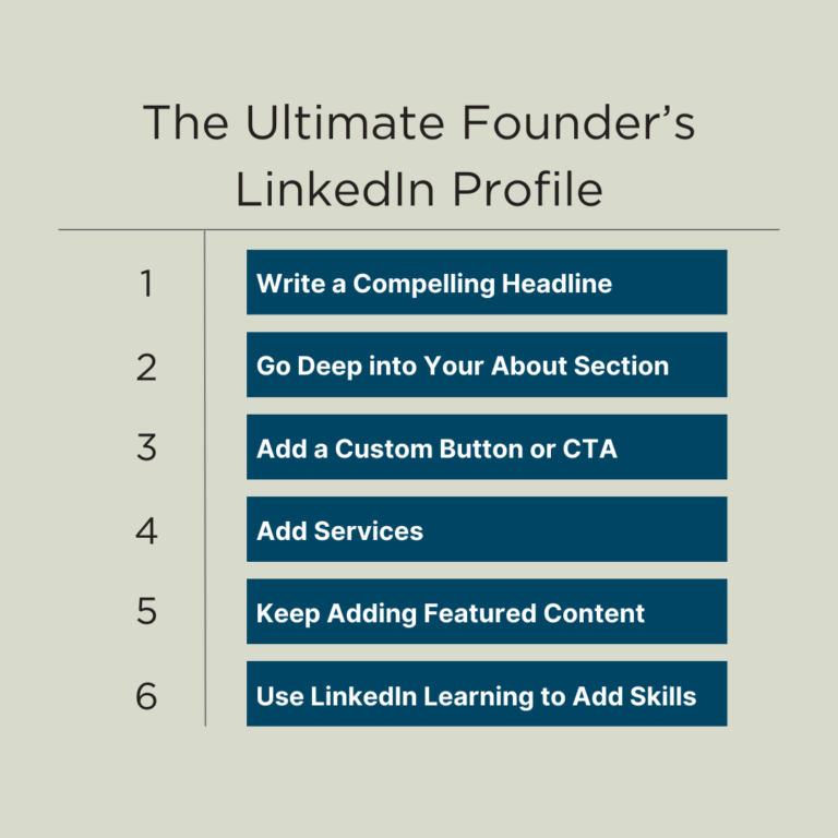 Build the Ultimate Founder’s LinkedIn Profile - Baby Bathwater Institute